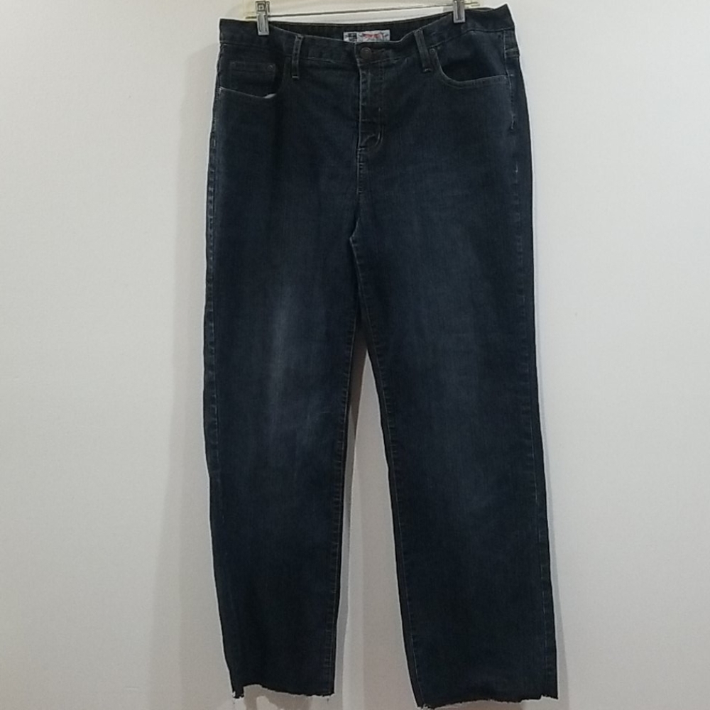 Faded Glory Woman Stretch Dark Blue Denim Jeans Z - Gem